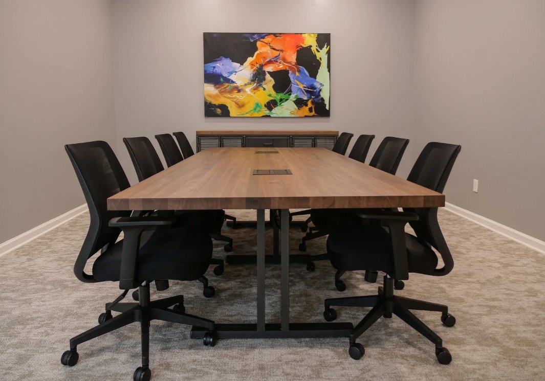 Rectangle Butcher Block Abbey Conference Table by Iron Age Office ...