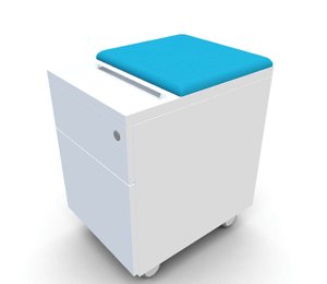 Mobile Pedestal w/ Cushion by Friant – Wholesale Office Furniture